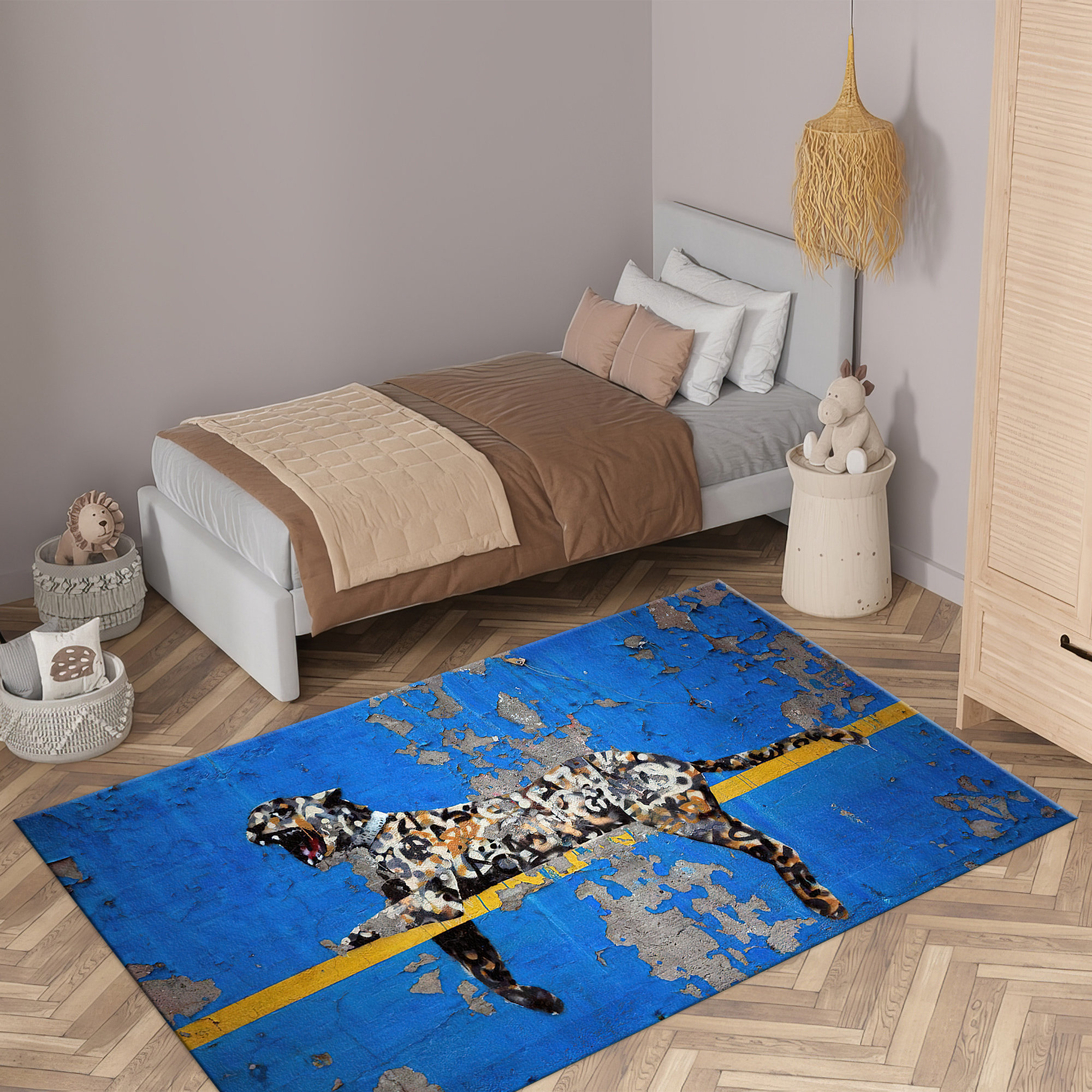 Latitude Run® Elegant Floral Pattern With Pile Soft Printed Rug Perfect ...