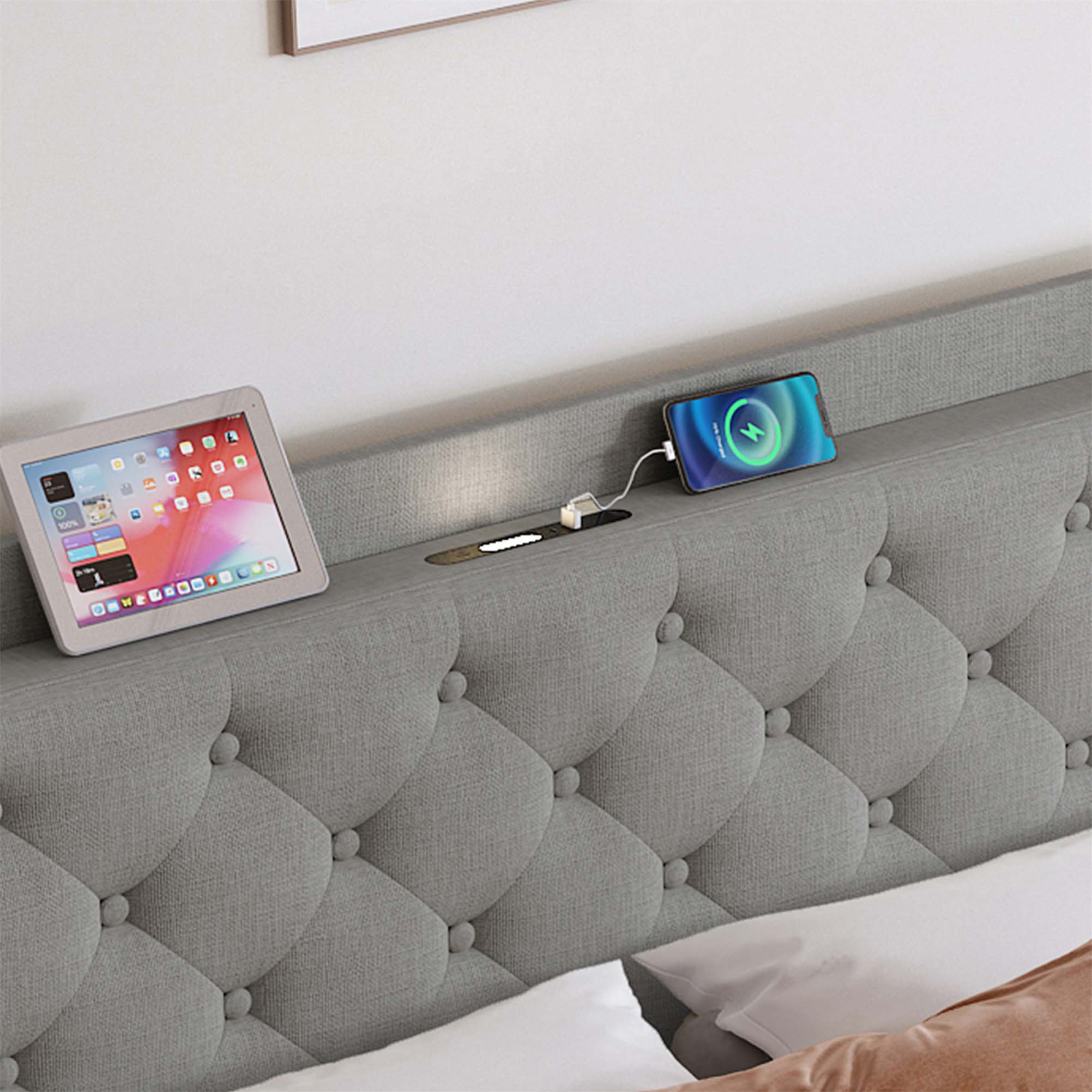 Latitude Run® Mesh Backboard Beautiful, With LED Lights, Cotton And ...