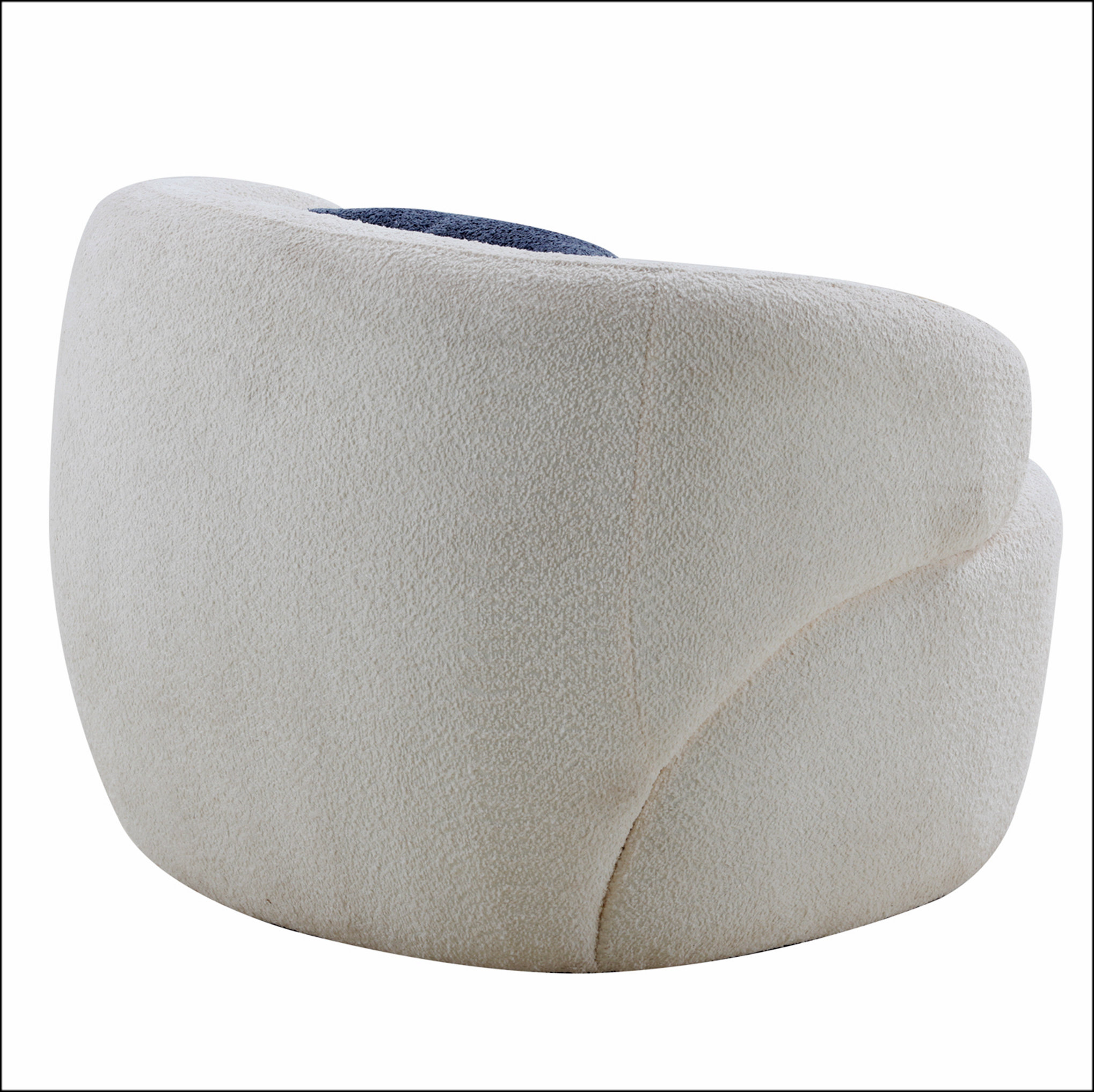 Orren Ellis Swivel Barrel Chair Living Room, Single Chair for Small ...