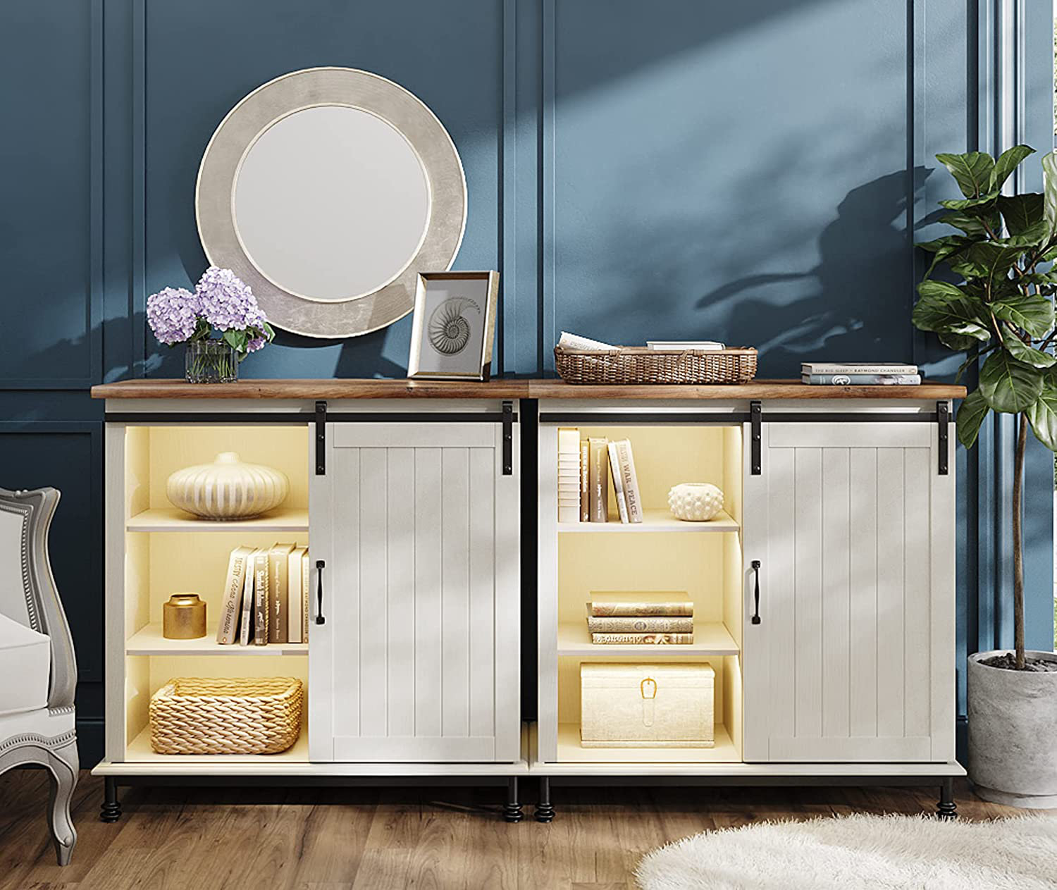 August Grove® Aricka Steel 2 - Door Accent Cabinet | Wayfair