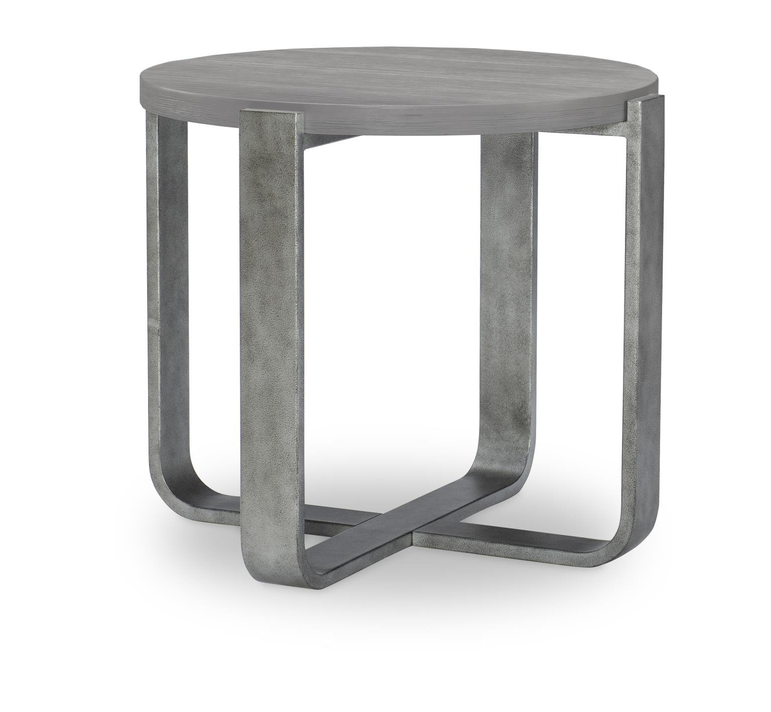 Hokku Designs Zada Round Side Table w. Metal Base | Wayfair