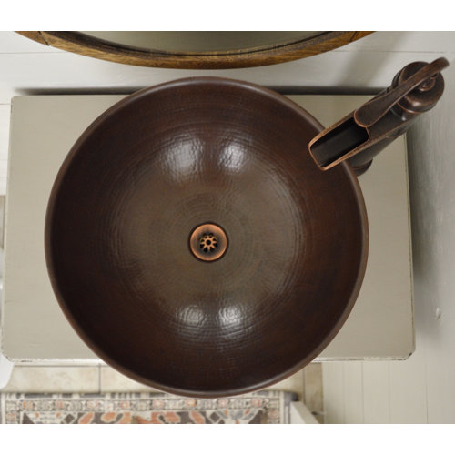 Sinkology Hubble 16" Vessel Bathroom Sink in Copper & Reviews | Wayfair