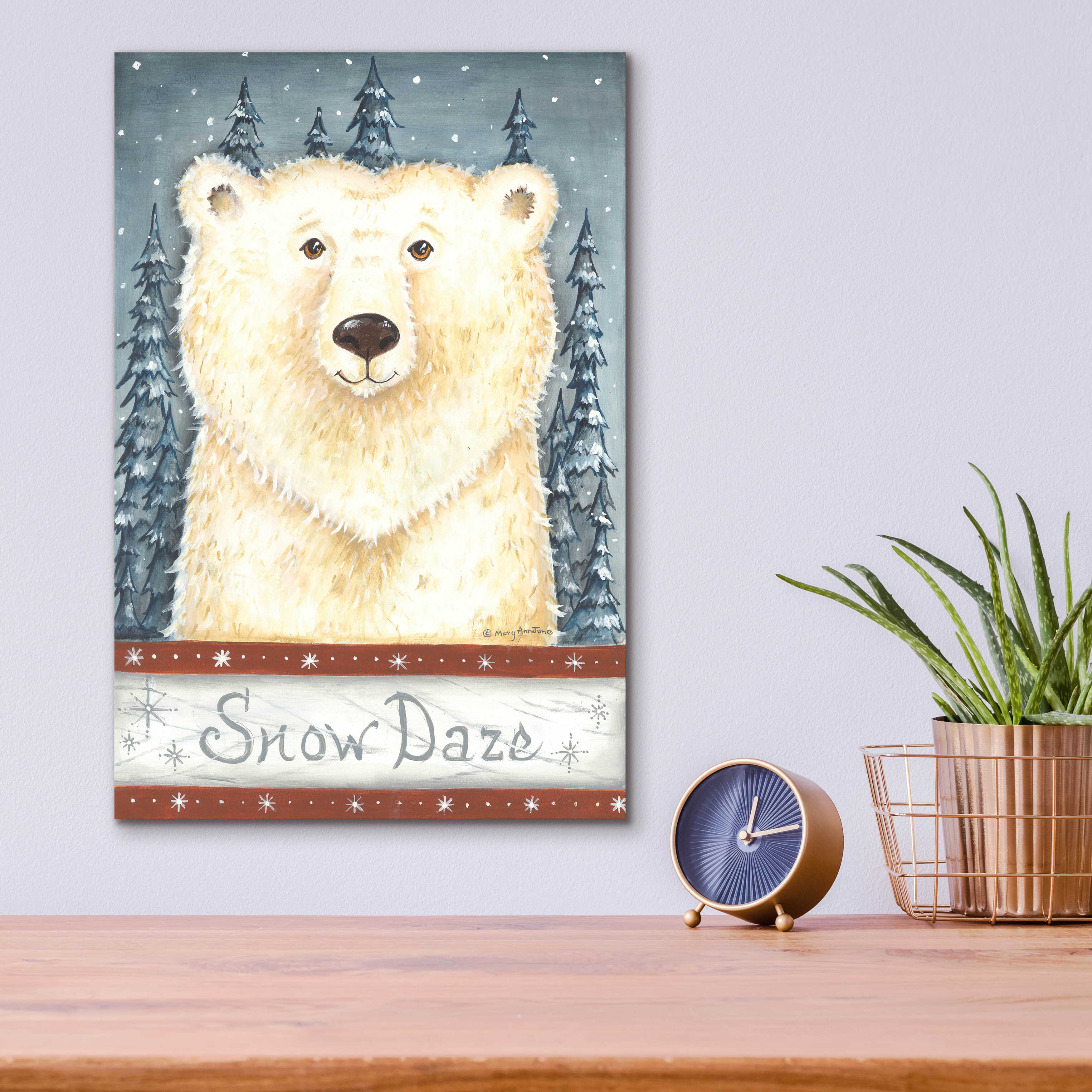 Millwood Pines Epic Art 'Snow Daze' by Mary Ann June, Acrylic Gla Mary ...