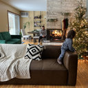 Greyleigh™ Kenisha 94.5" Genuine Top Grain Leather Square Arm Sofa ...