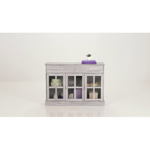 Wade Logan® Atanaska 47.2''W 2 Drawer Sideboard Buffet with Cabinets ...