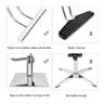 Inbox Zero 360 Degrees Rolling Swivel Salon Chair, Heavy Duty Hydraulic ...