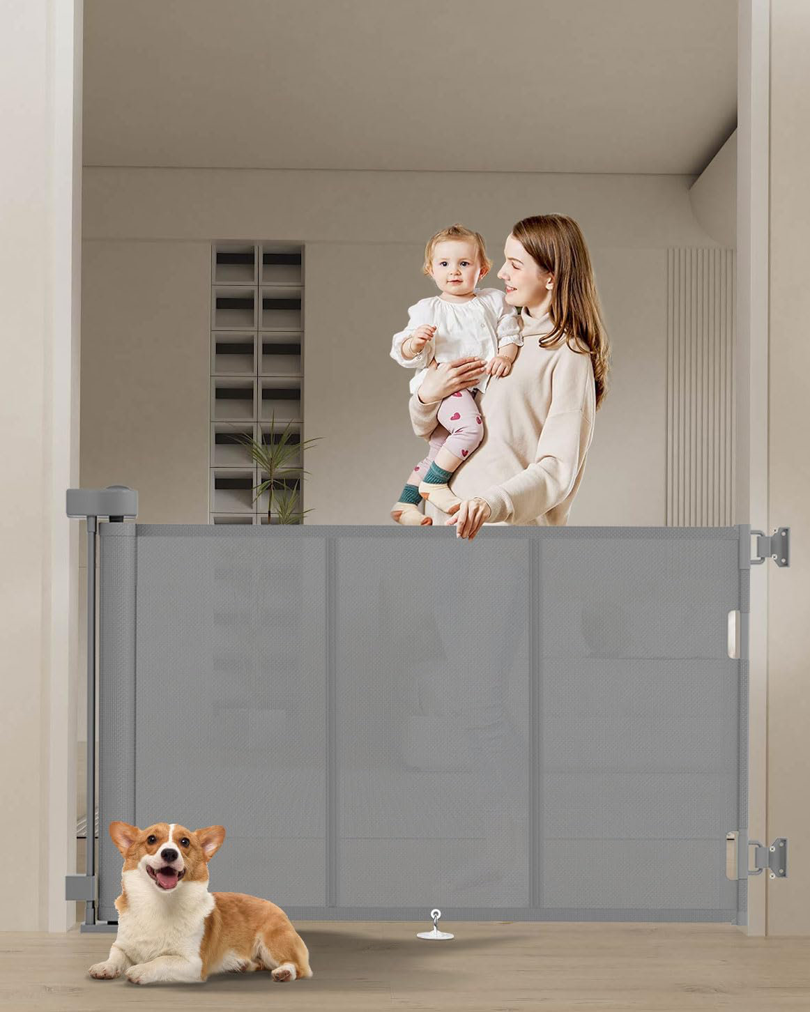Archie & Oscar™ Upgraded 71" Retractable Baby Gates With Reinforced ...