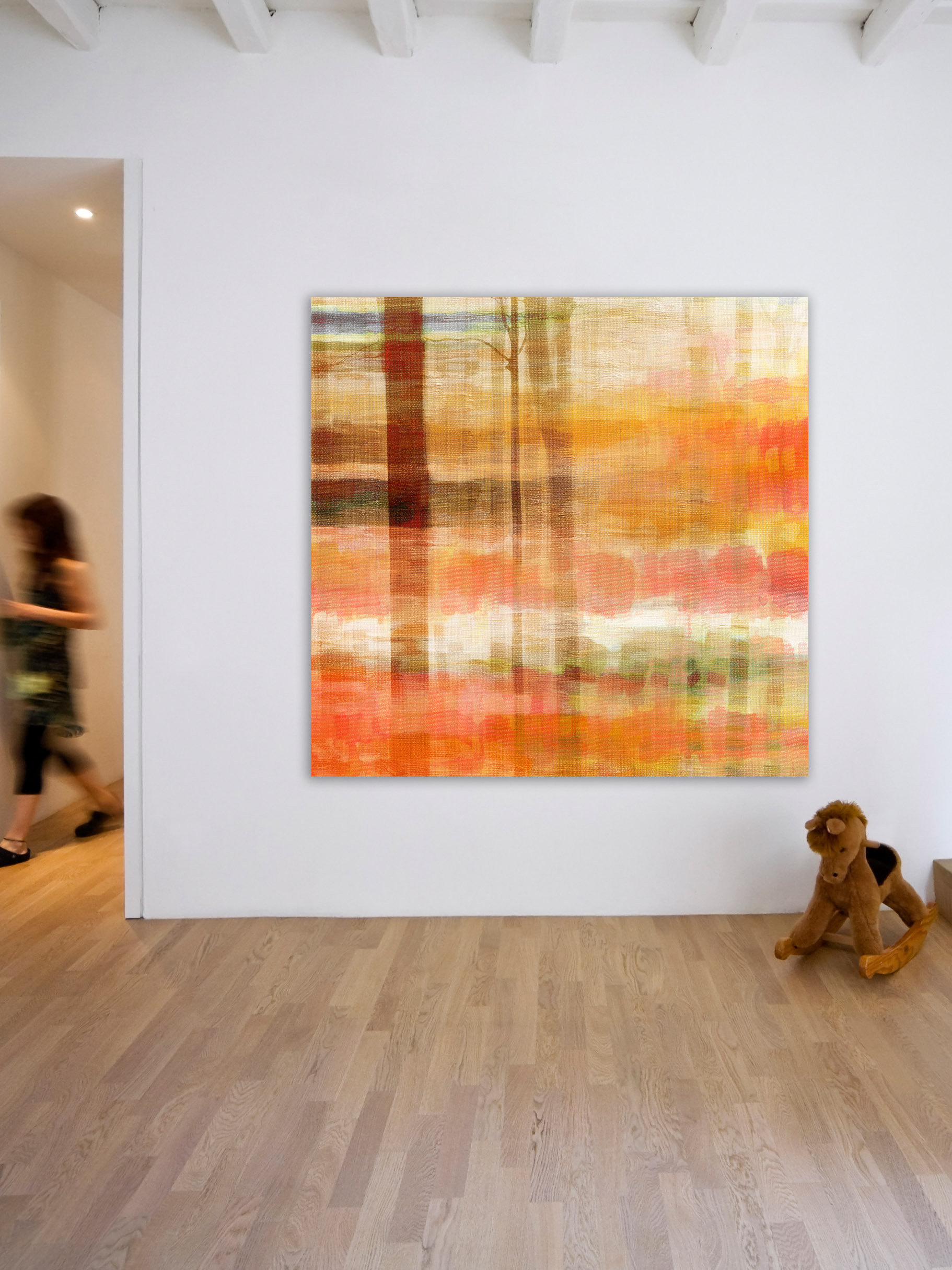 Parvez Taj 'Warm Autumn Hues' by Parvez Taj Painting Print on Wrapped ...