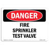 SignMission Fire Sprinkler Test Valve Sign | Wayfair