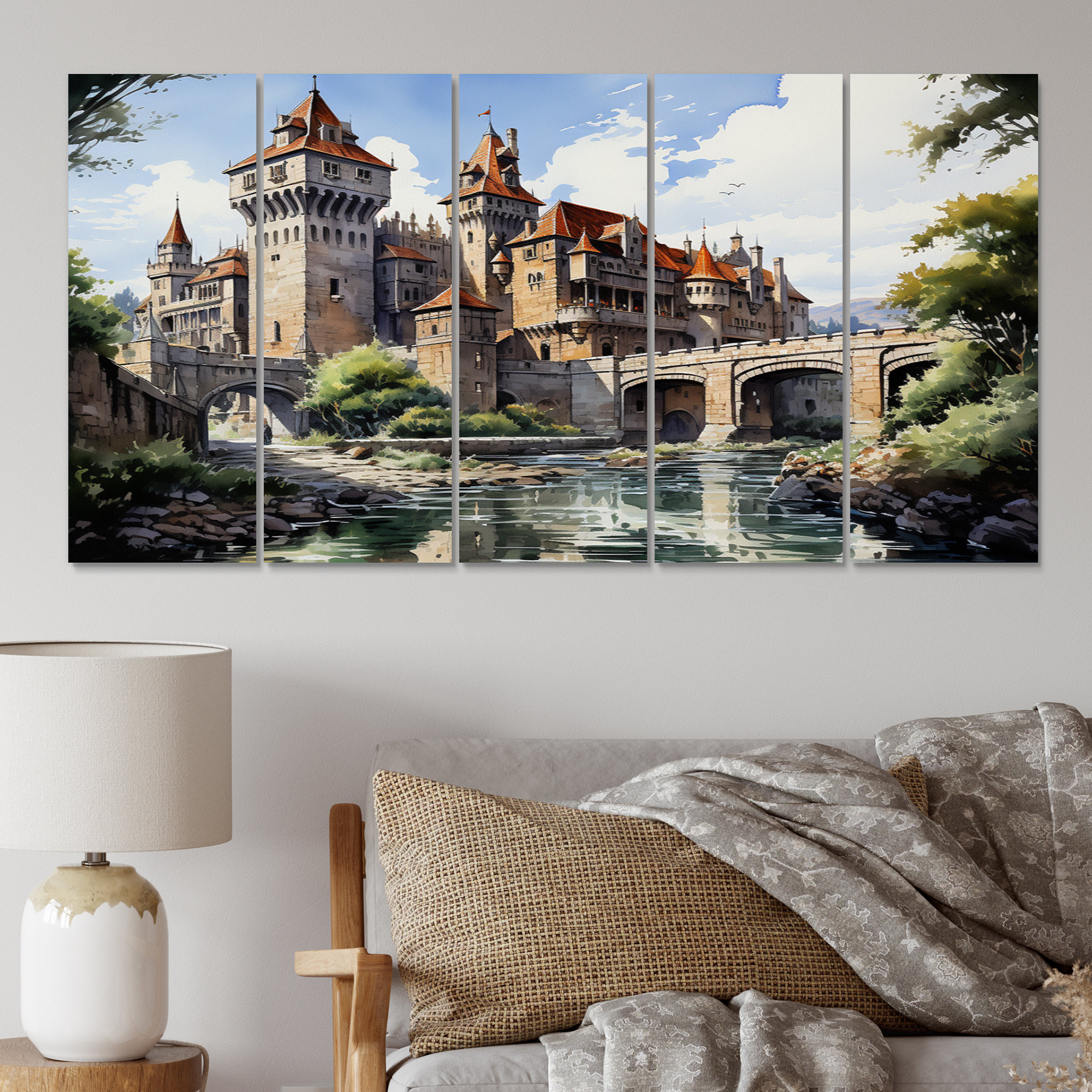 Ebern Designs Fortresses Majestic Guardians IX - Architecture Wall Art ...