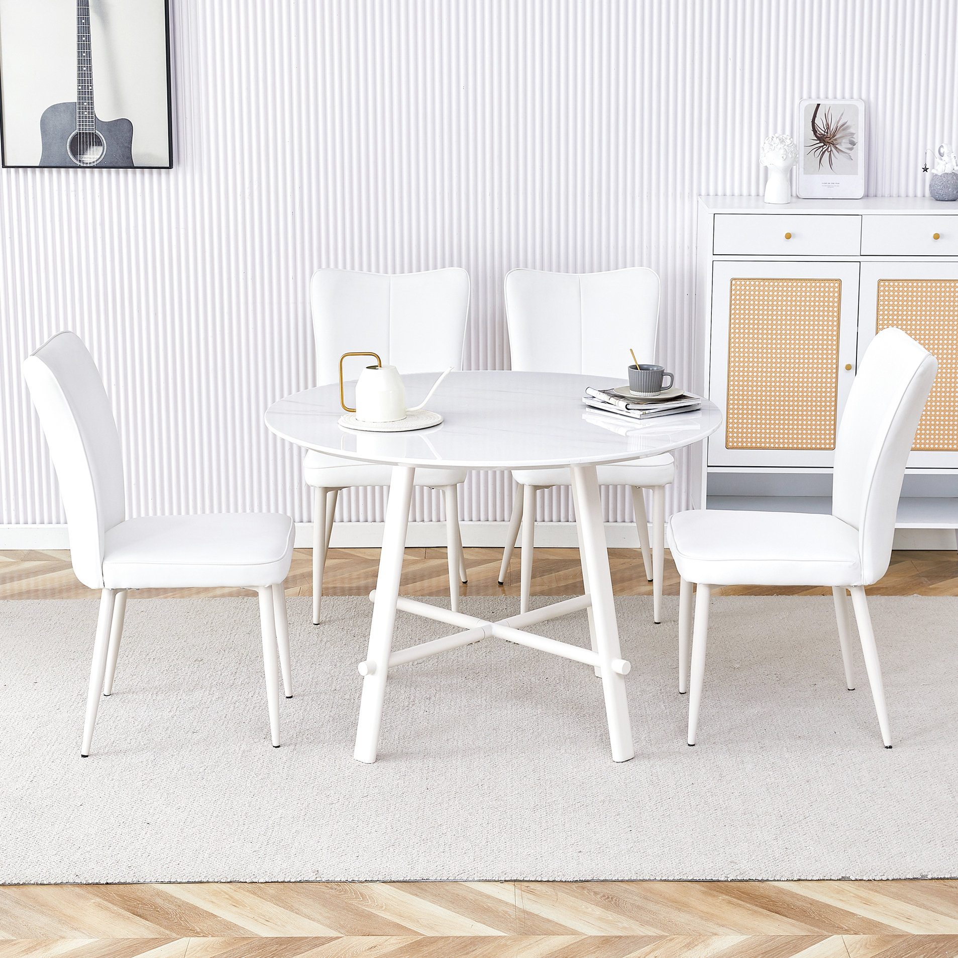 Latitude Run® Table And Chair Collection With Surface Robust Metal Legs ...