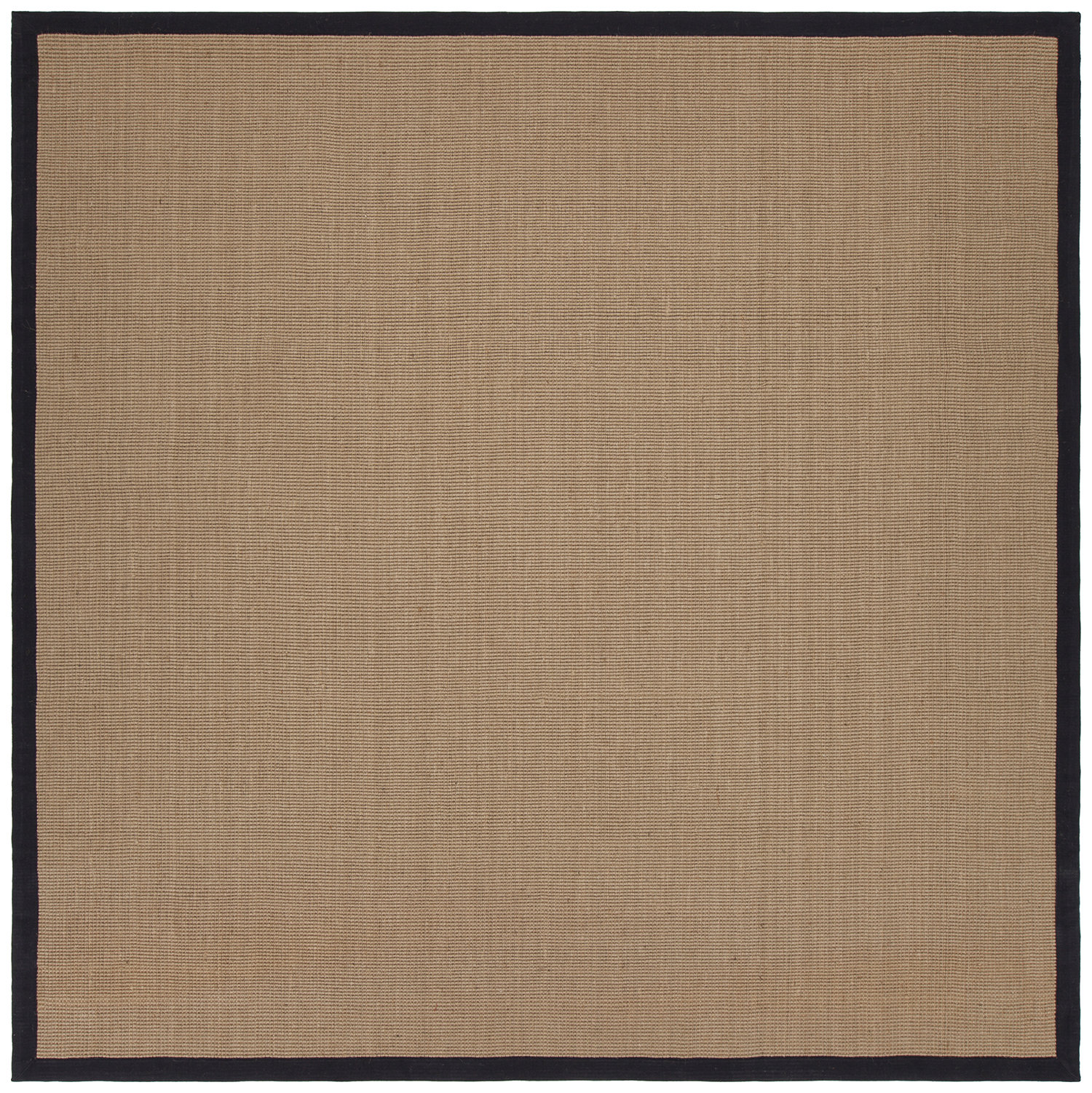 Chandra Rugs Square: 8' - Bay Black Sisal Transitional Rug | Wayfair