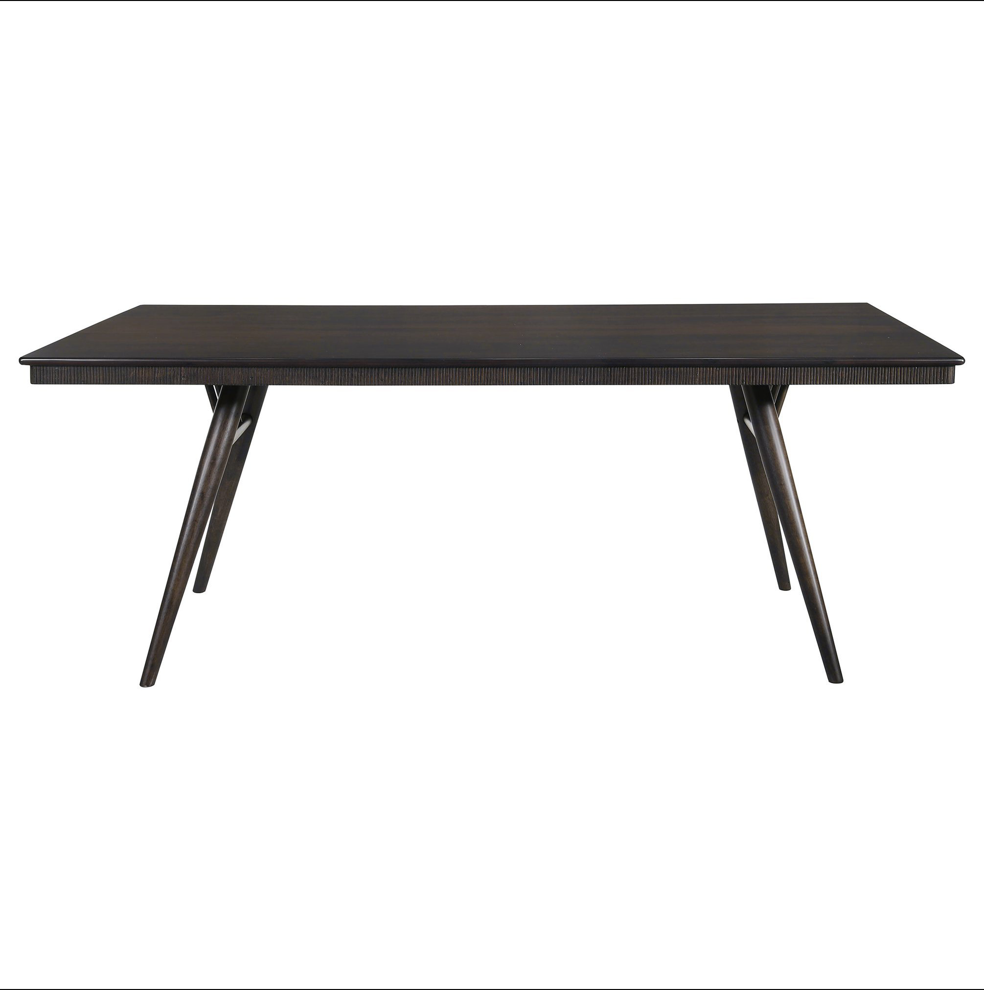 Corrigan Studio® Wes Dark Walnut Rectangular 80-inch Wood Dining Table ...