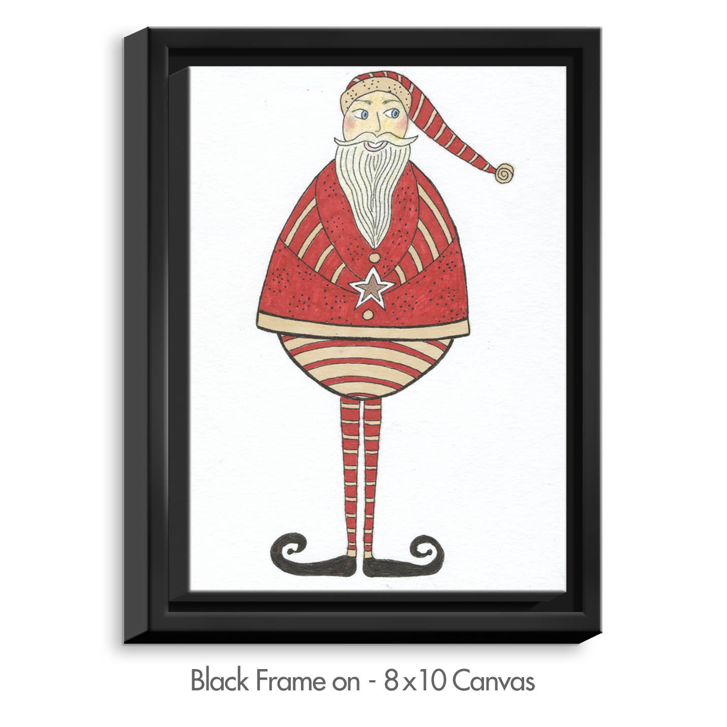 DiaNoche Designs 'Jolly St Nick' by Valerie Lorimer Graphic Art Print ...