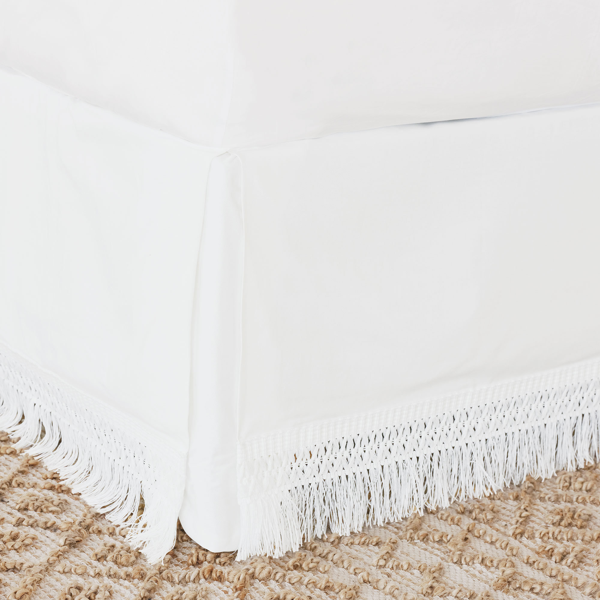 Eastern Accents Meyer by Celerie Kemble Boho Fringe Bed Skirt | Perigold