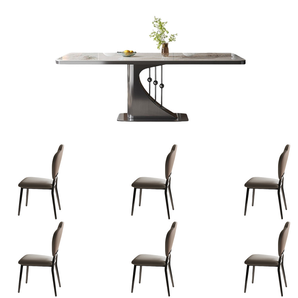 Elamer European minimalist high-end dining table set | Wayfair