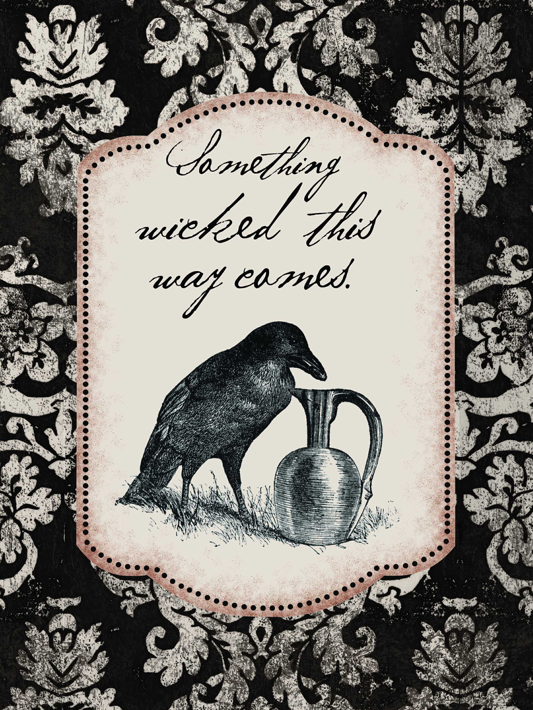 Rosalind Wheeler Wicked Crow - Wrapped Canvas Graphic Art | Wayfair