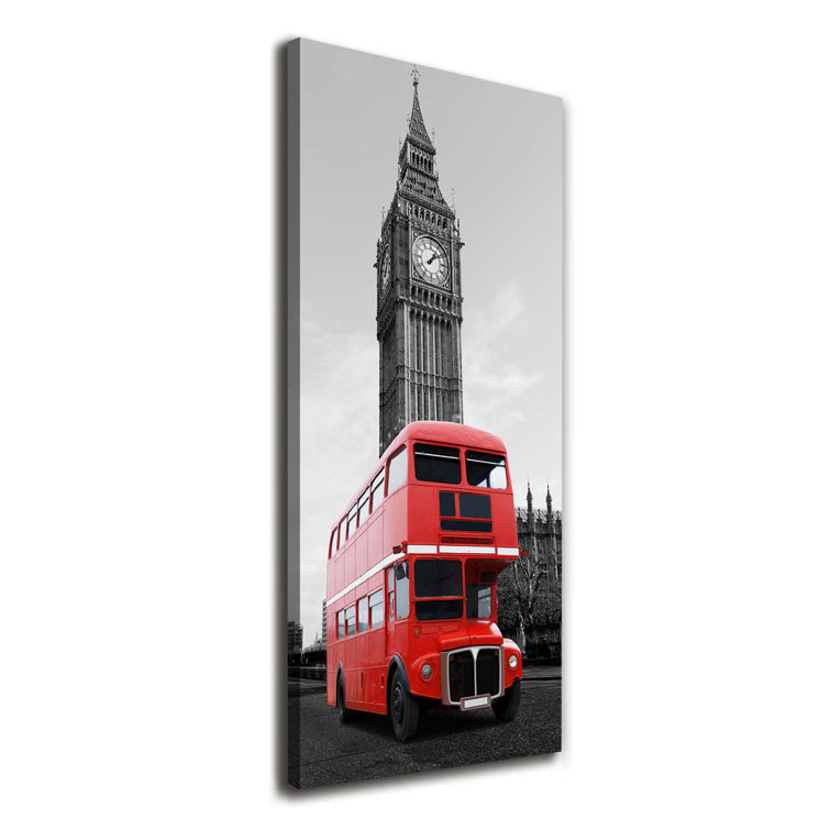 Ebern Designs London Bus - Wrapped Canvas Print | Wayfair.co.uk