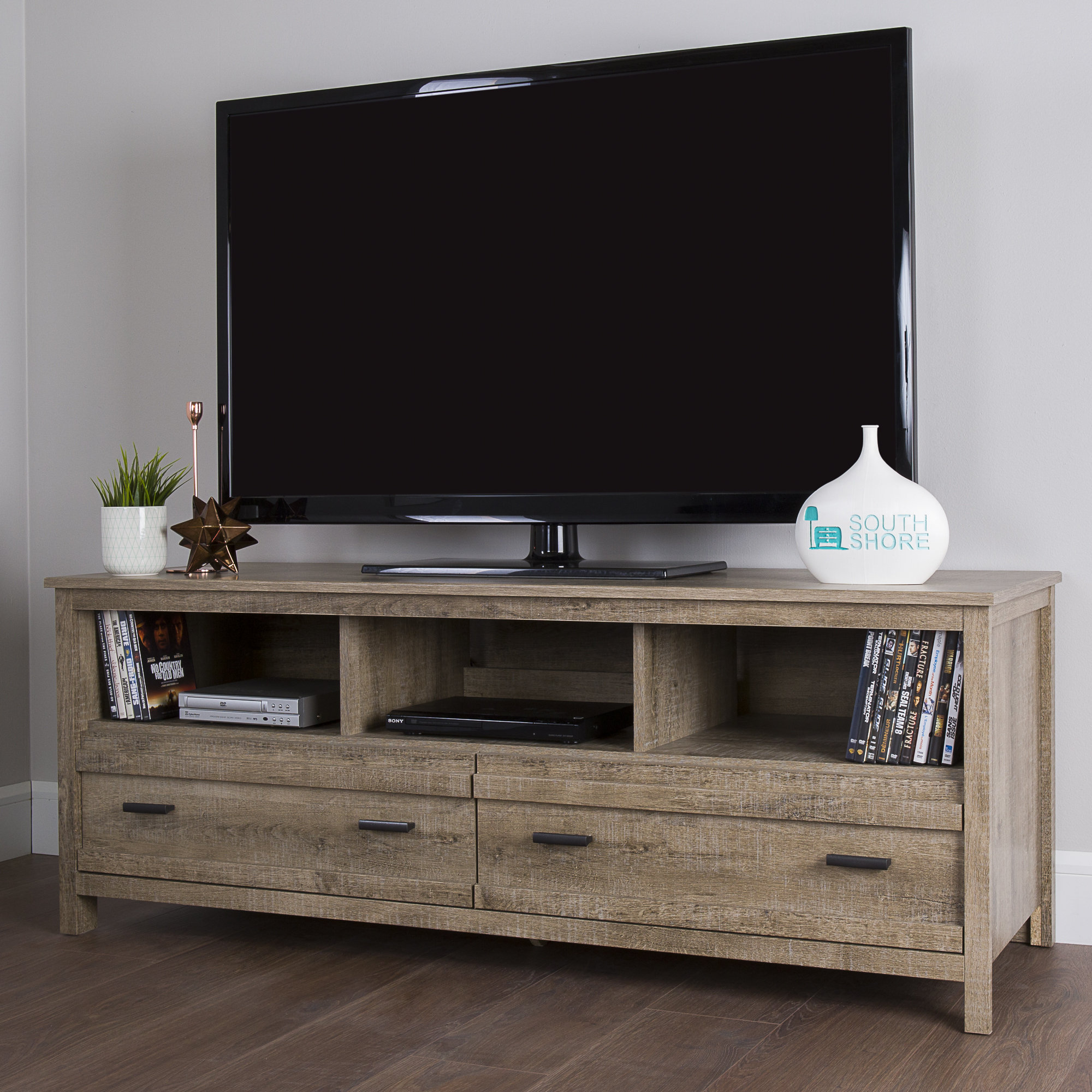 South Shore Exhibit TV Stand for TVs up to 65" & Reviews | Wayfair