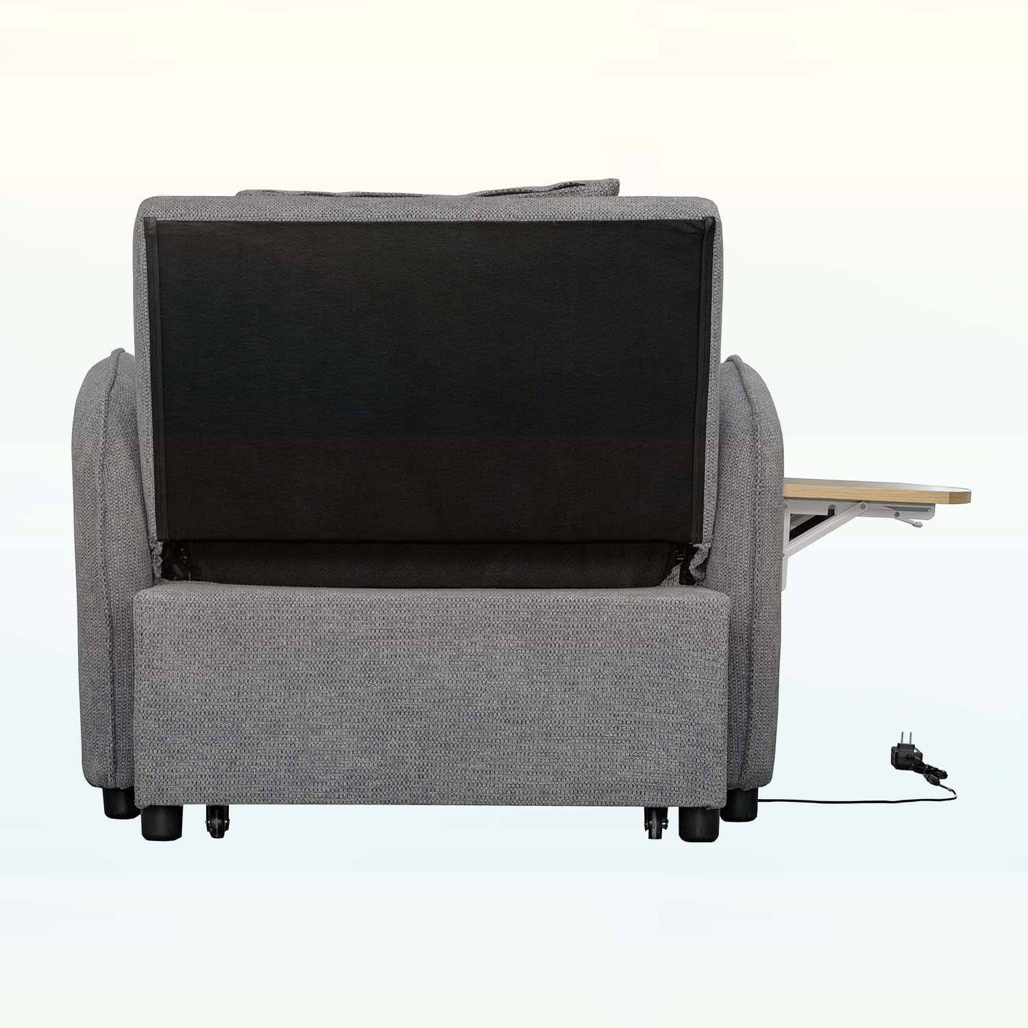 Latitude Run® Convertible Single Chair Bed,Adjustable Backrest,3-in-1 ...