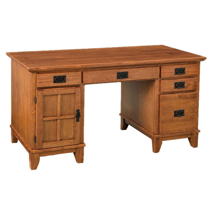 Lark Manor Almendra Solid Wood Top Computer Desk & Reviews | Wayfair