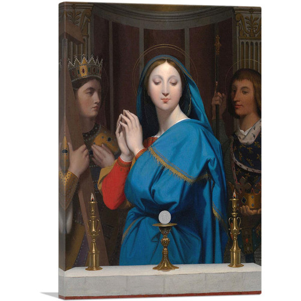 ARTCANVAS " The Virgin Of The Host " by Jean Auguste-Dominique Ingres ...