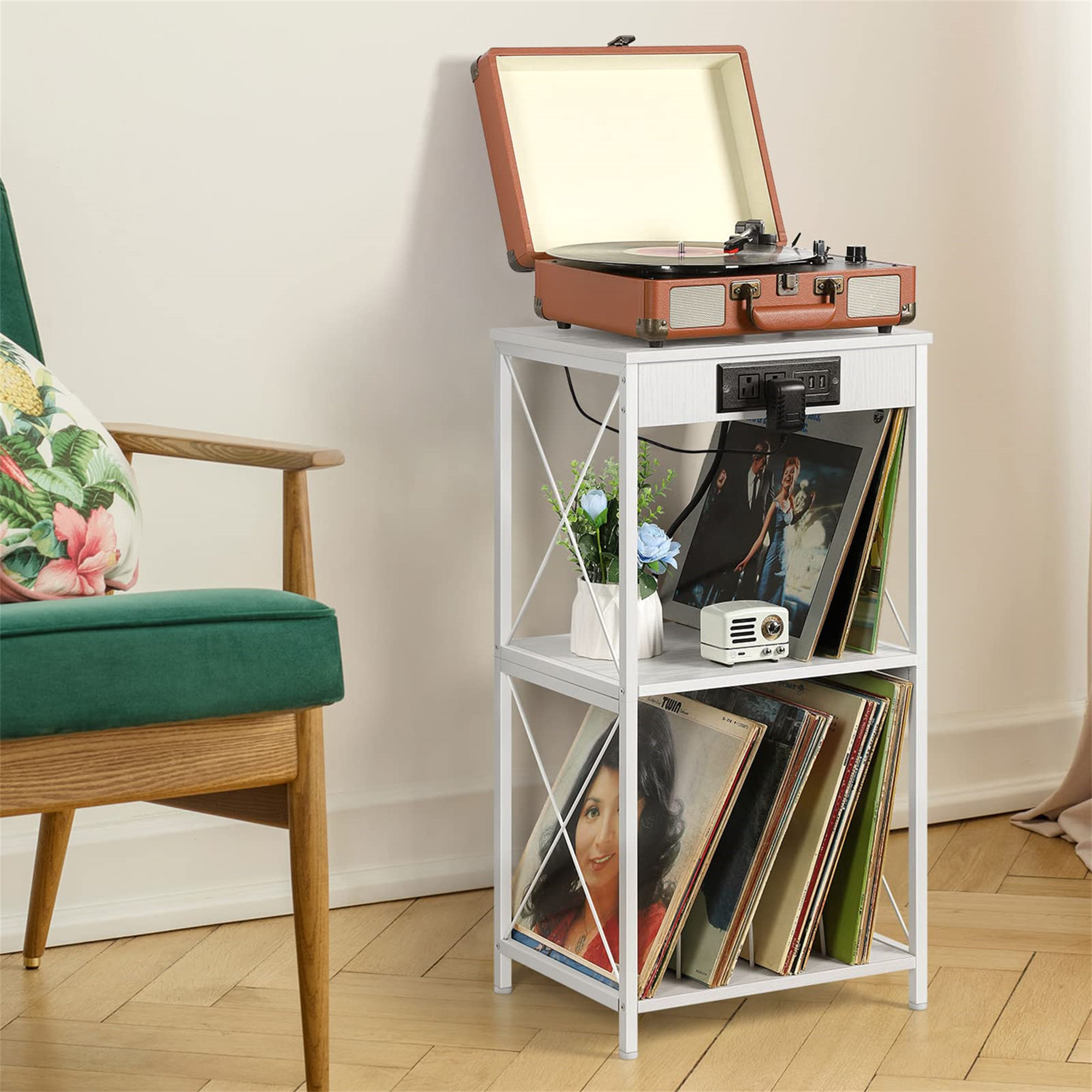 17 Stories 30.1'' H Decorative Record Player | Wayfair