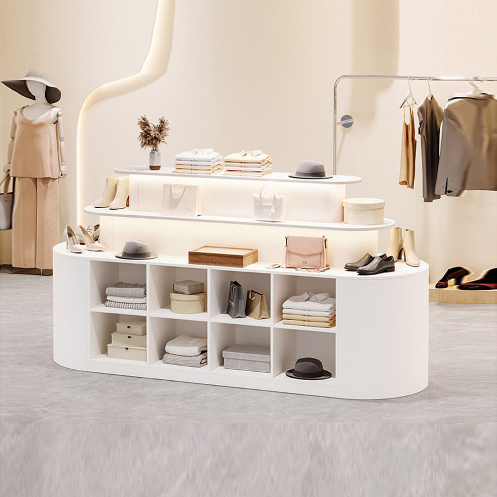 Artistic Soul XKX Premium Furniture Solid Wood Three-Tier Display Stand ...