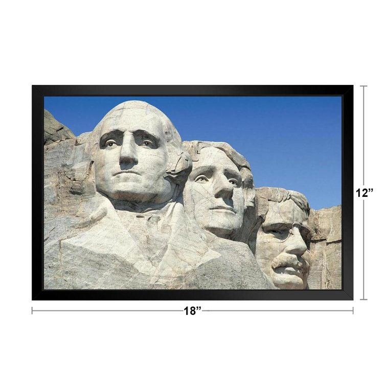 Ebern Designs Mount Rushmore National Memorial Photo Art Print Framed ...