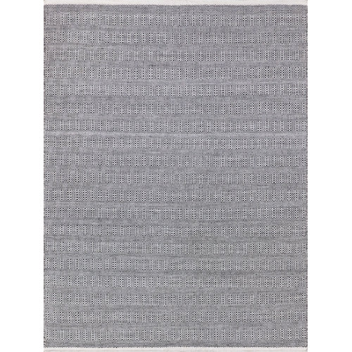 Exquisite Rugs Echo Handmade Flatweave Ivory/Black Area Rug | Perigold