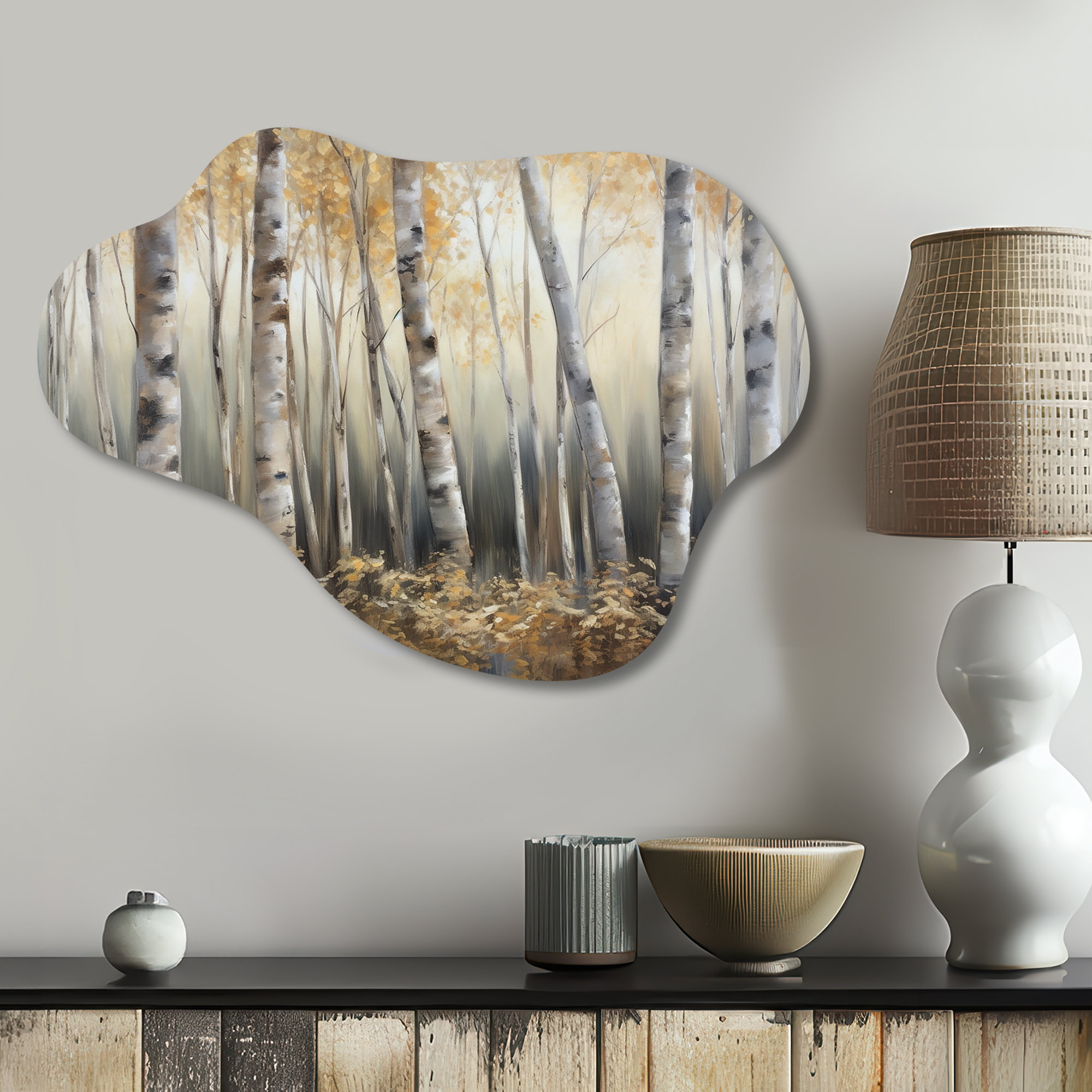 Millwood Pines Birch Tree Forest Wonderland III - Tree Cloud Shape ...