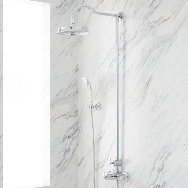 Signature Hardware Cooper Complete Shower System with Rough-in Valve ...