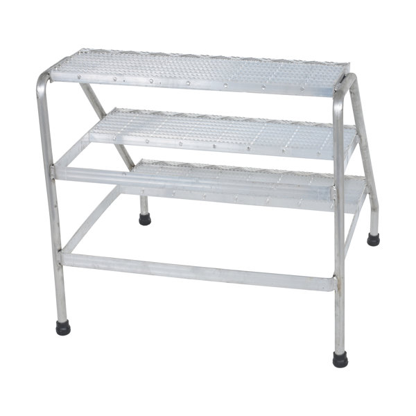 WFX Utility™ Ashdown 3 - Step Aluminum Step Stool | Wayfair