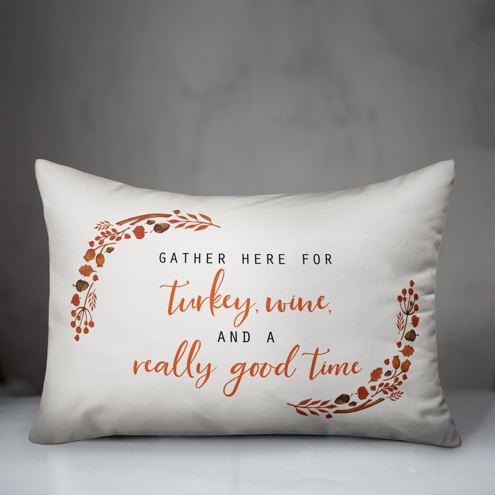 Designs Direct Creative Group Turkey Wine & a Really Good Time Lumbar ...