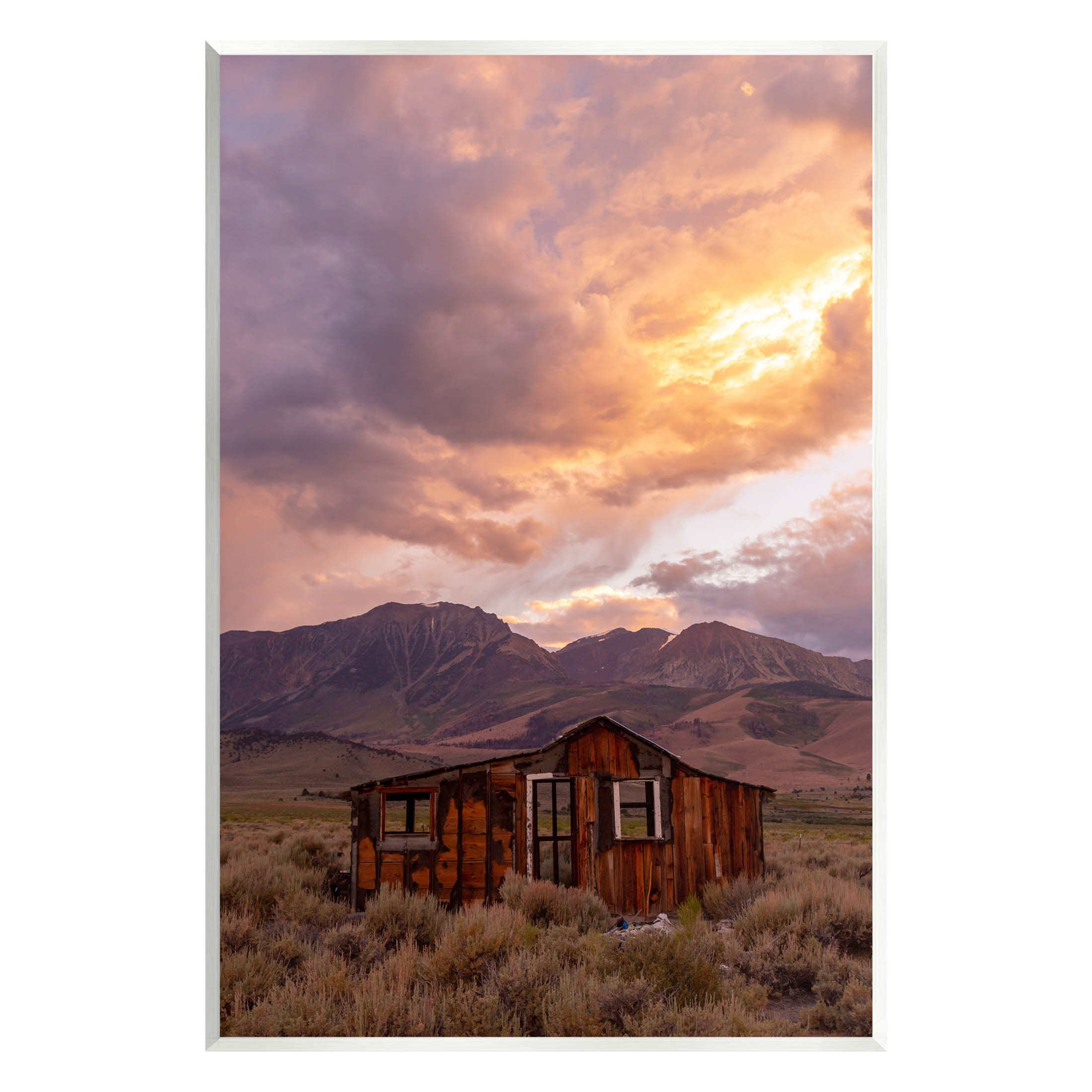 Stupell Industries Rural Sunset Countryside Hut Giclee Art By Jeff Poe ...