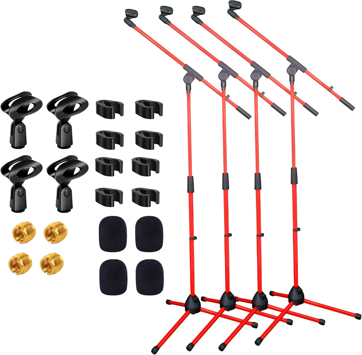 5 Core Tripod Mic Stand 4 Pcs Heavy Duty Height Adjustable Floor ...