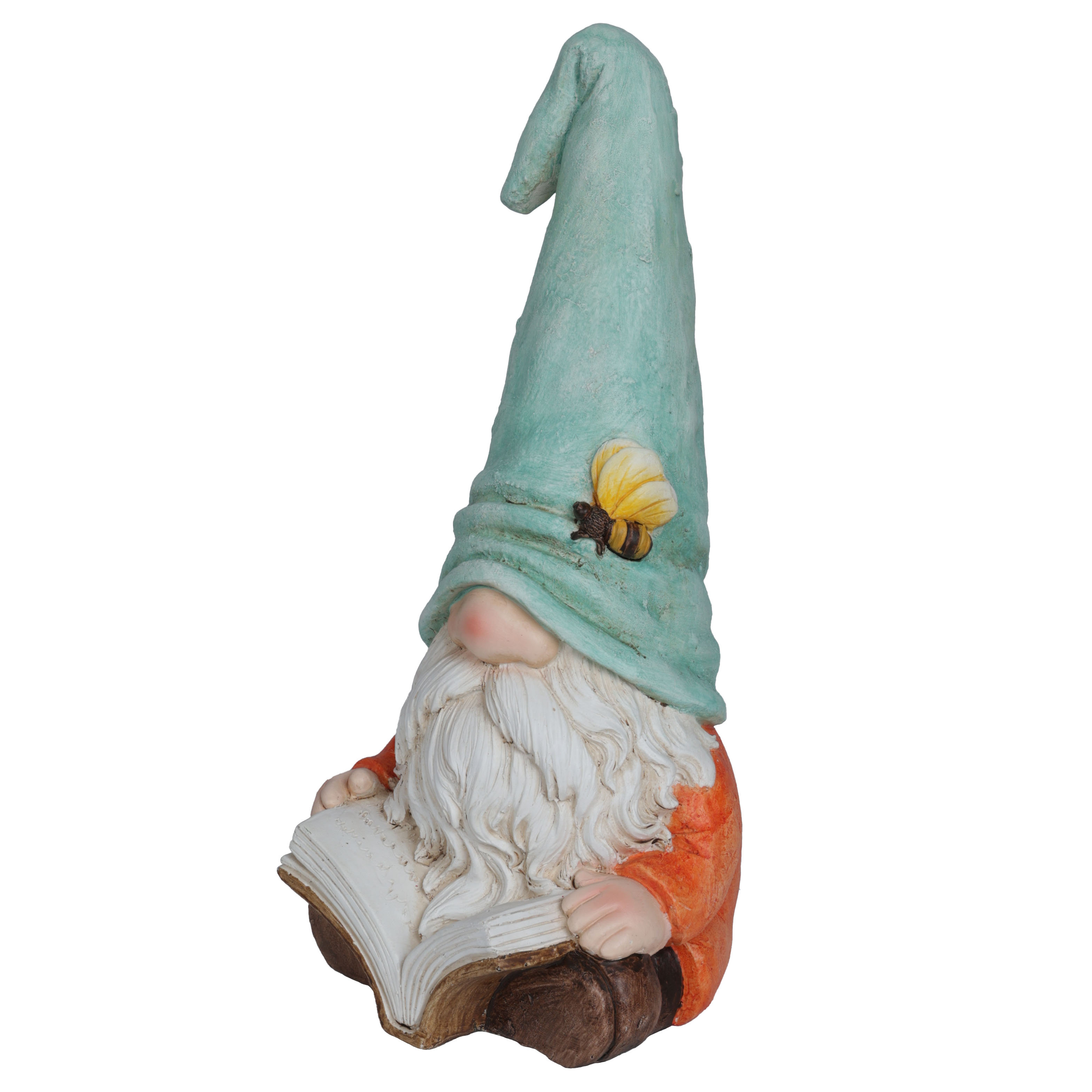 Trinx 20"H Reading Gnome Garden Statue & Reviews | Wayfair