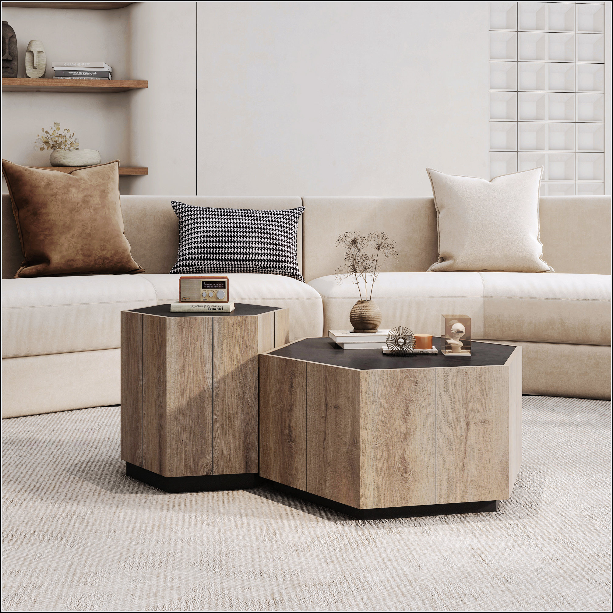 Latitude Run® Hexagonal Corner Table - Wayfair Canada