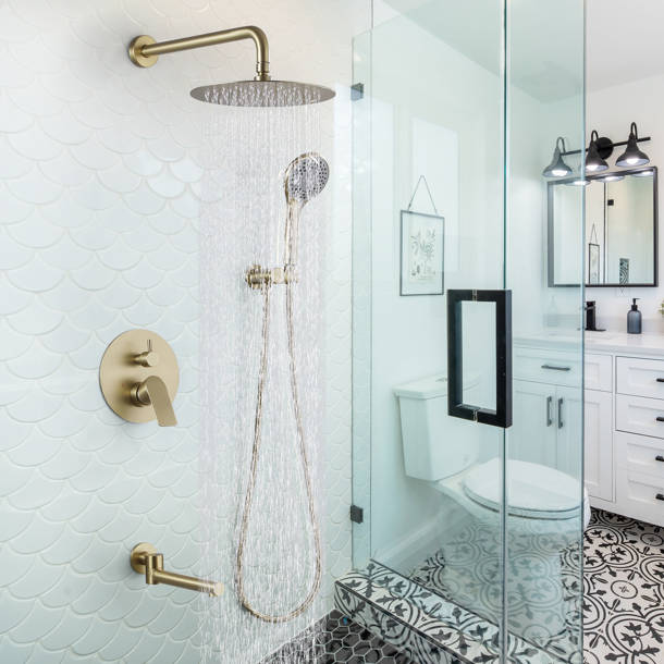 Dyconn Faucet Complete Shower System with Rough in-Valve & Reviews ...