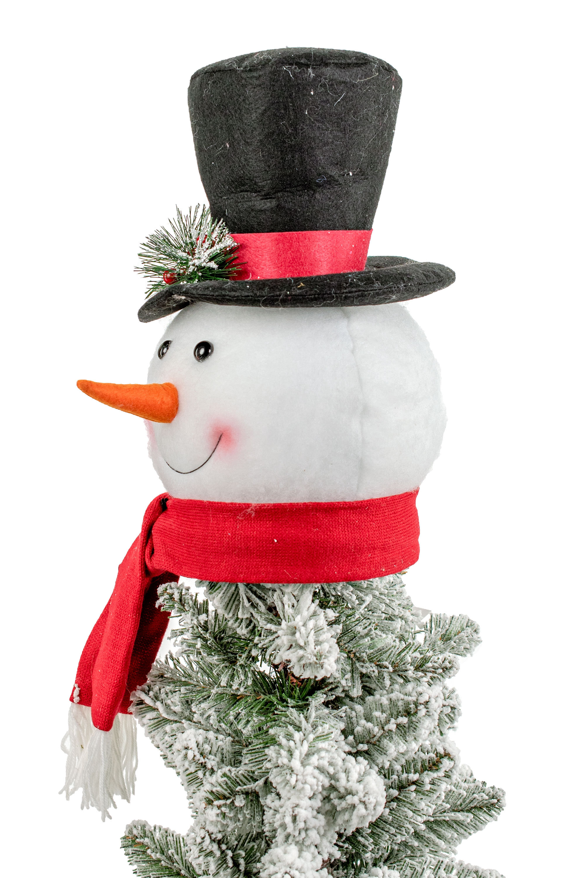 JJ's Holiday Gifts Ltd. Snowman Head with Hat Tree Topper & Reviews ...