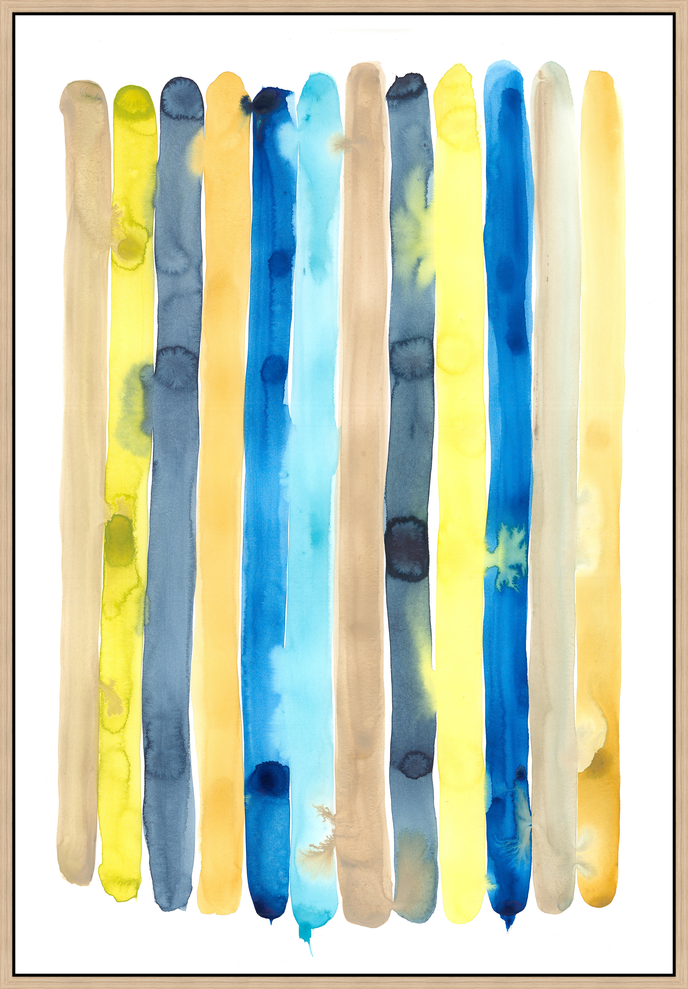 Chelsea Art Studio Blue Sticks II by Elena Carlie - Floater Frame ...