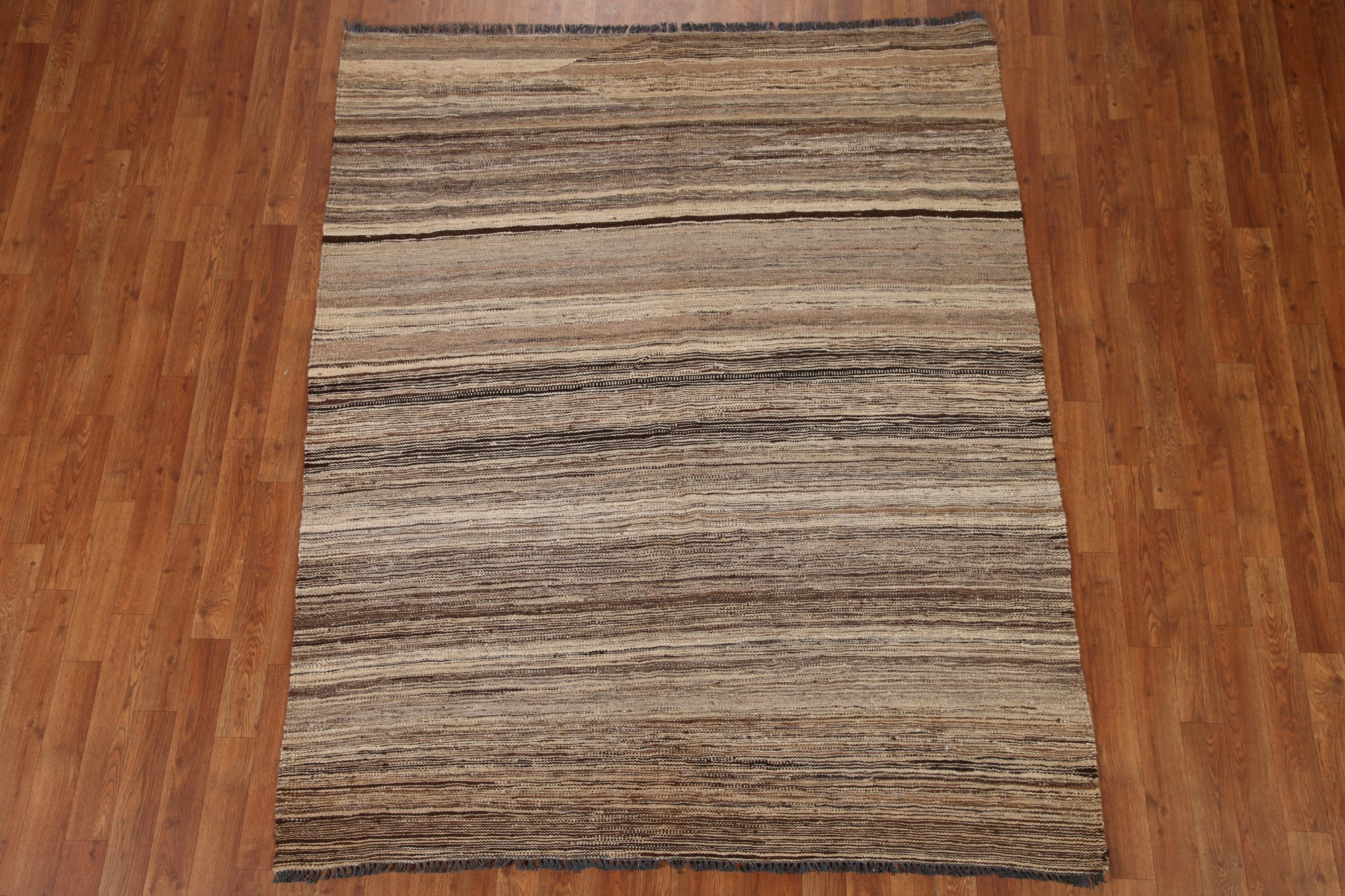 Foundry Select Earth Tone Kilim Oriental Area Rug 5x7 | Wayfair