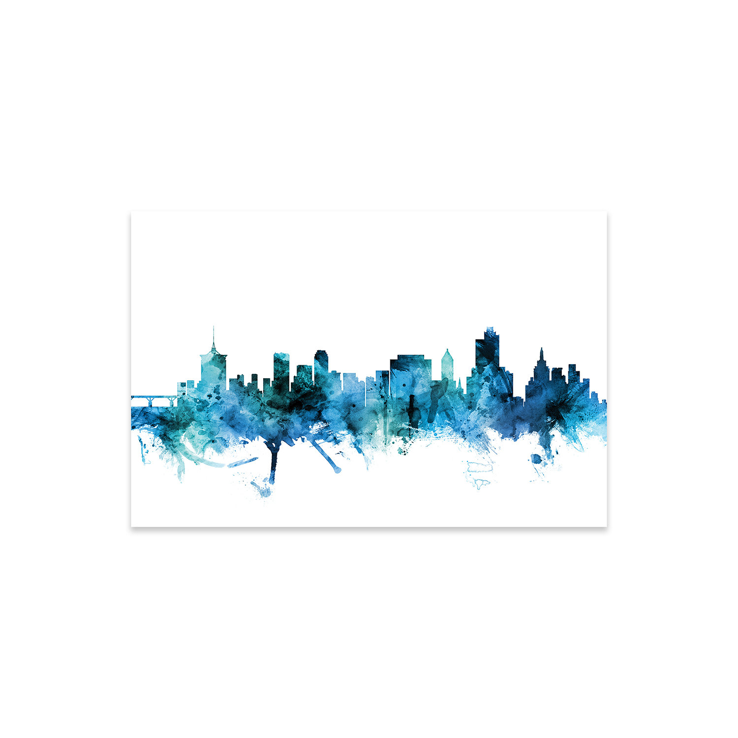 iCanvas Tulsa, Oklahoma Skyline Print On Acrylic Glass | Wayfair
