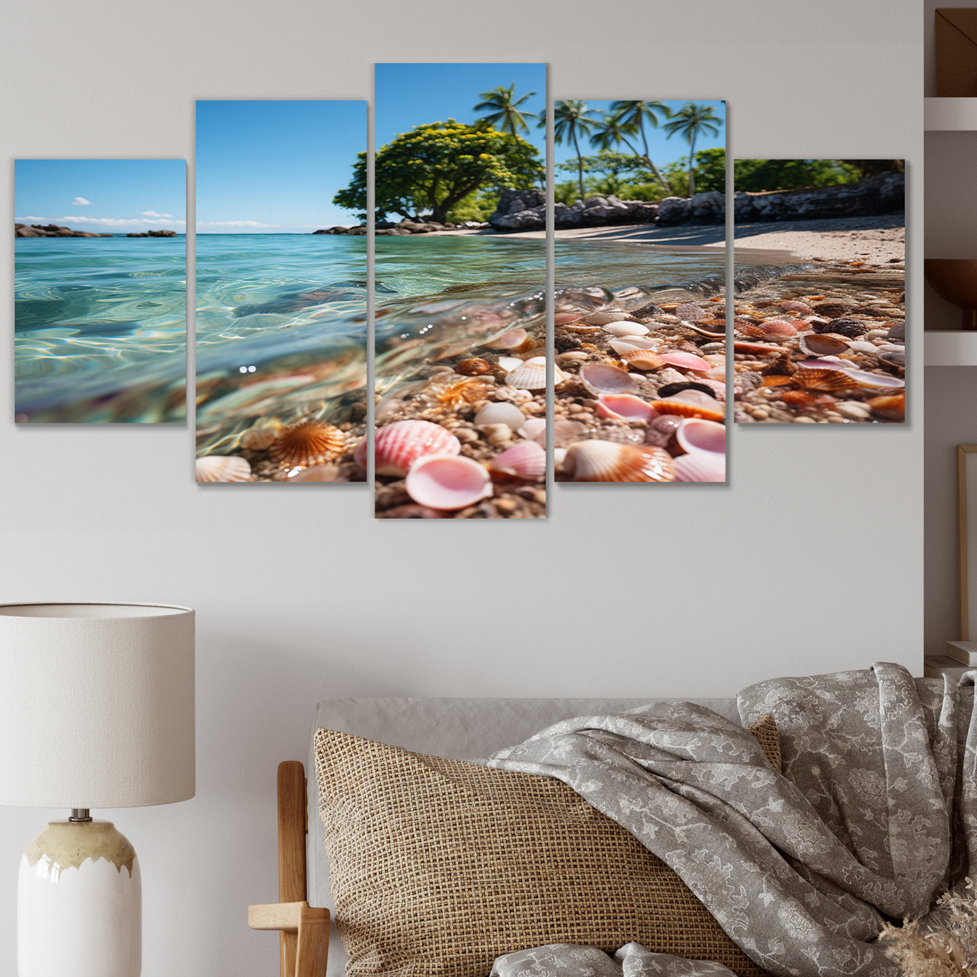 Highland Dunes Caraibe Beach Gems - Nautical & Beach Canvas Print - 5 ...