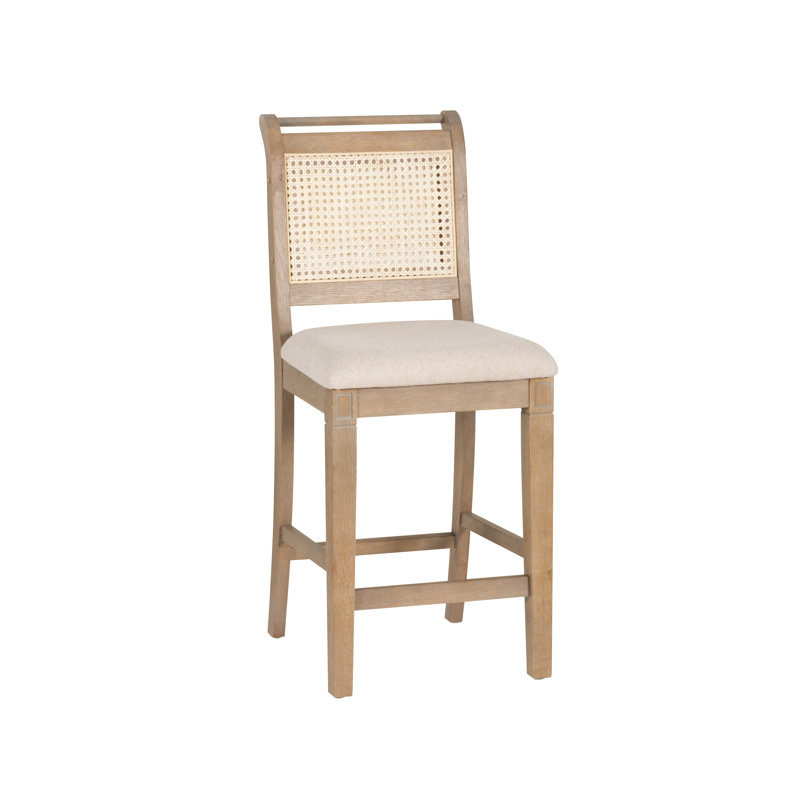 Lark Manor™ Breider Natural Cane Counter Stool & Reviews | Wayfair