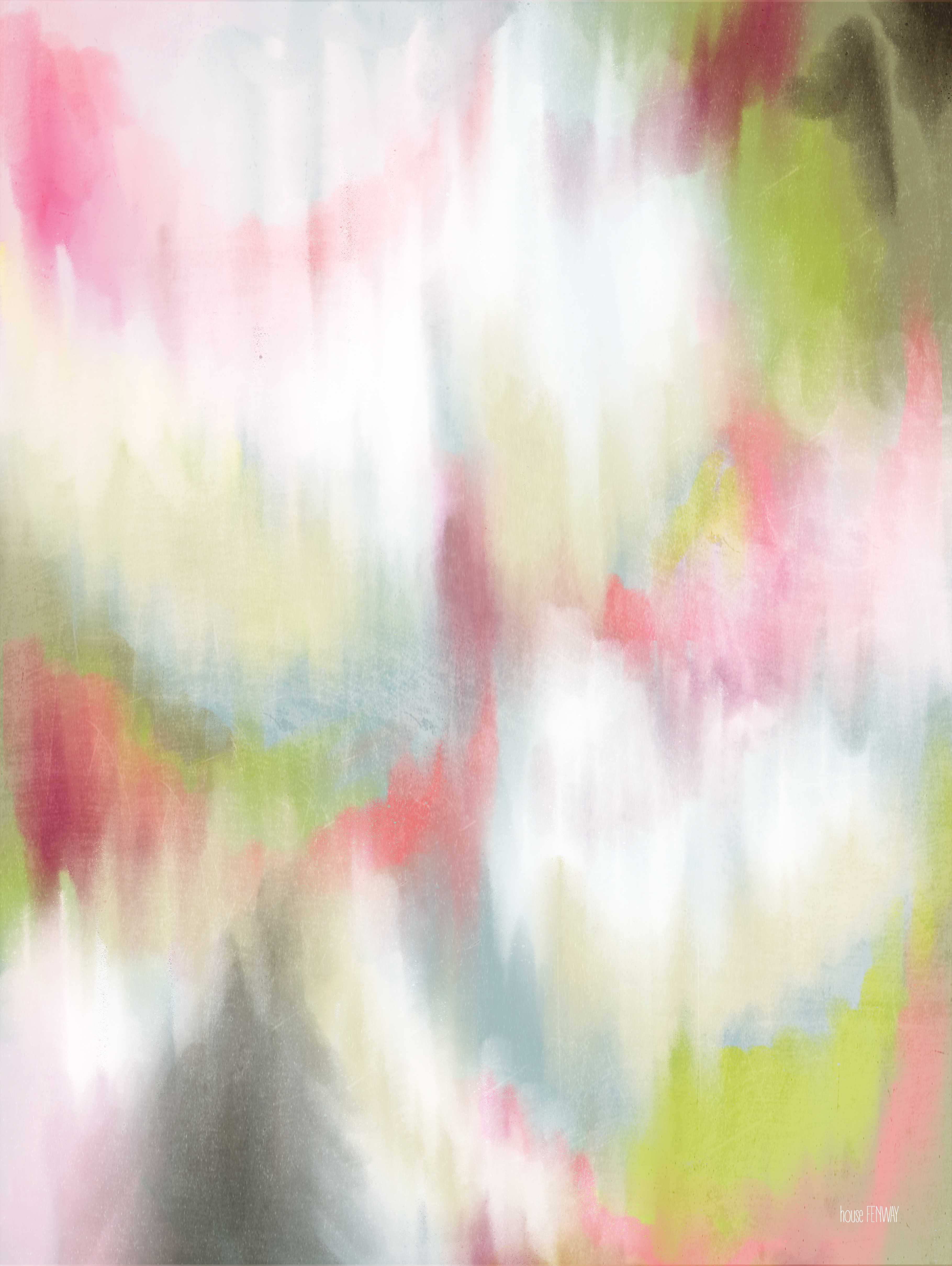 Orren Ellis Spring Color Abstract - Wrapped Canvas Print | Wayfair