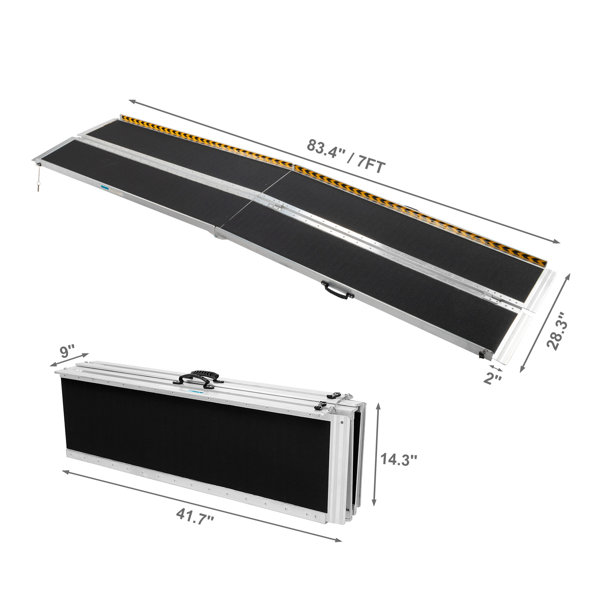 Vinsunny Metal Foldable Portable Ramp | Wayfair