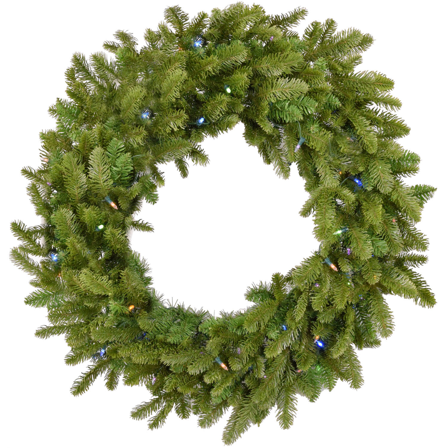 Christmas Time 36" Lighted Polyvinyl Chloride Wreath | Wayfair