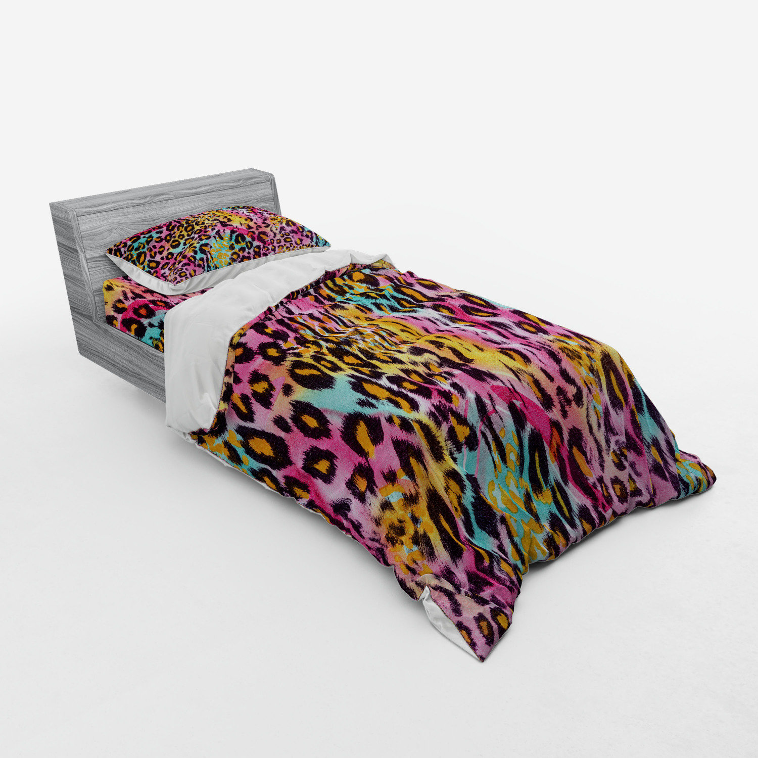 Ambesonne Leopard Print Duvet Cover Set | Wayfair