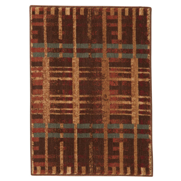 Lark Manor Asifa Abstract Brown/Red Area Rug | Wayfair